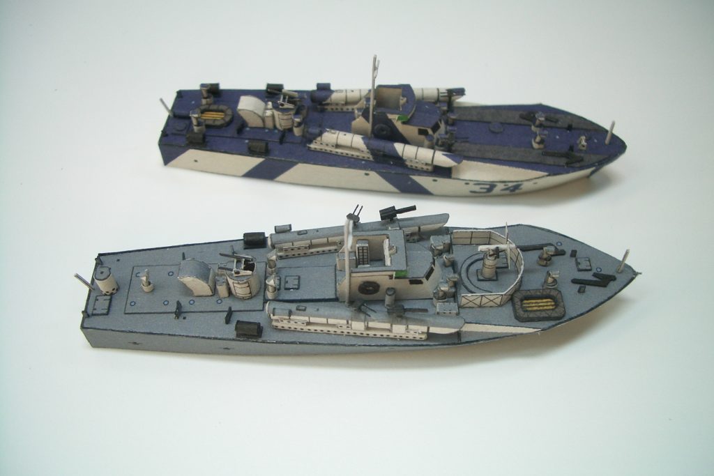 1/250 Vosper Motor Torpedo Boats MTB 34 and MTB 358 Paper Model ...