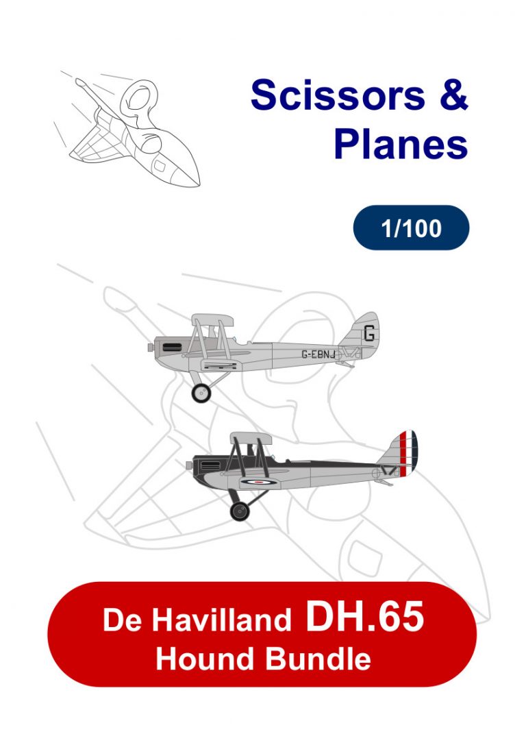 1/100 snp de Havilland DH.65 Hound Bundle Paper model - EcardModels