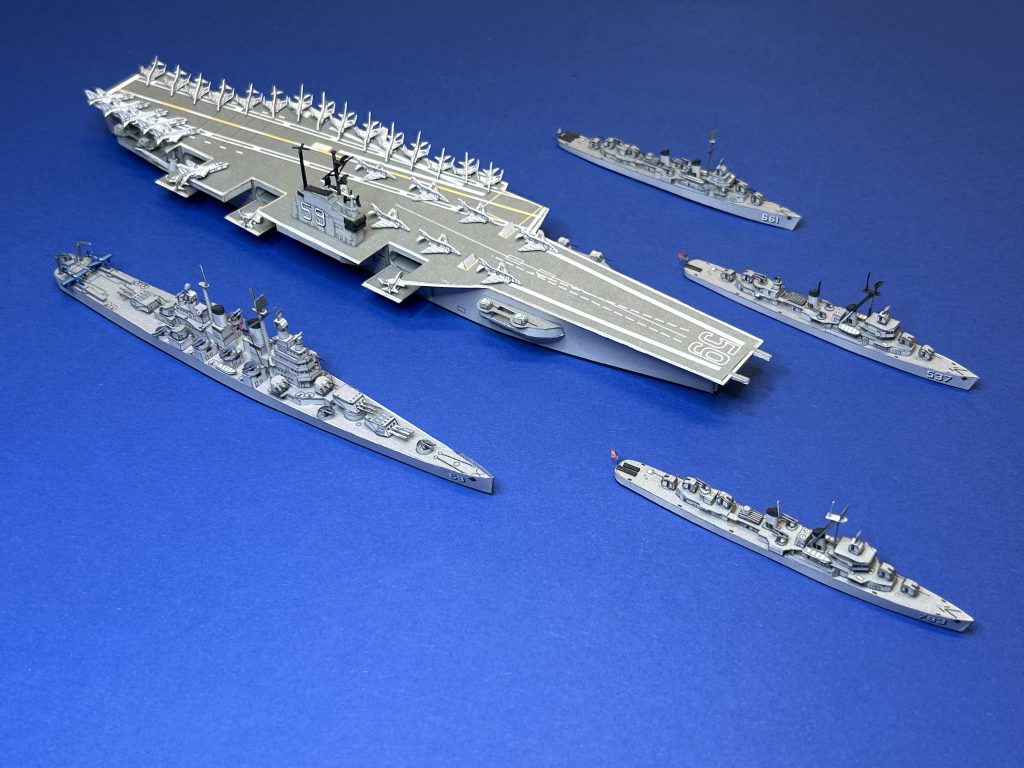1/1250 Heavy Cruiser CA-69 USS BOSTON and CA-70 USS CANBERRA 1950 ...