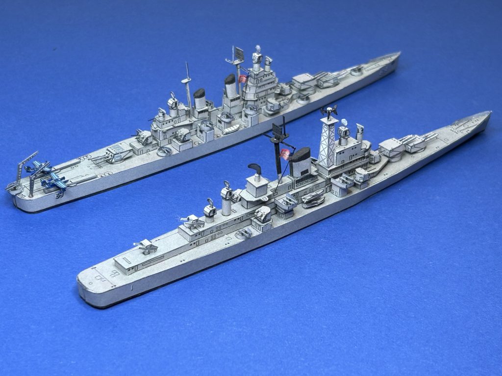 1/1250 Guided missile cruiser CAG-1 USS BOSTON and CAG-2 USS CANBERRA ...