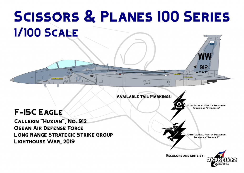 1/100 Scale F-15C Eagle "Ace Combat 7's Long Range Strategic Strike ...