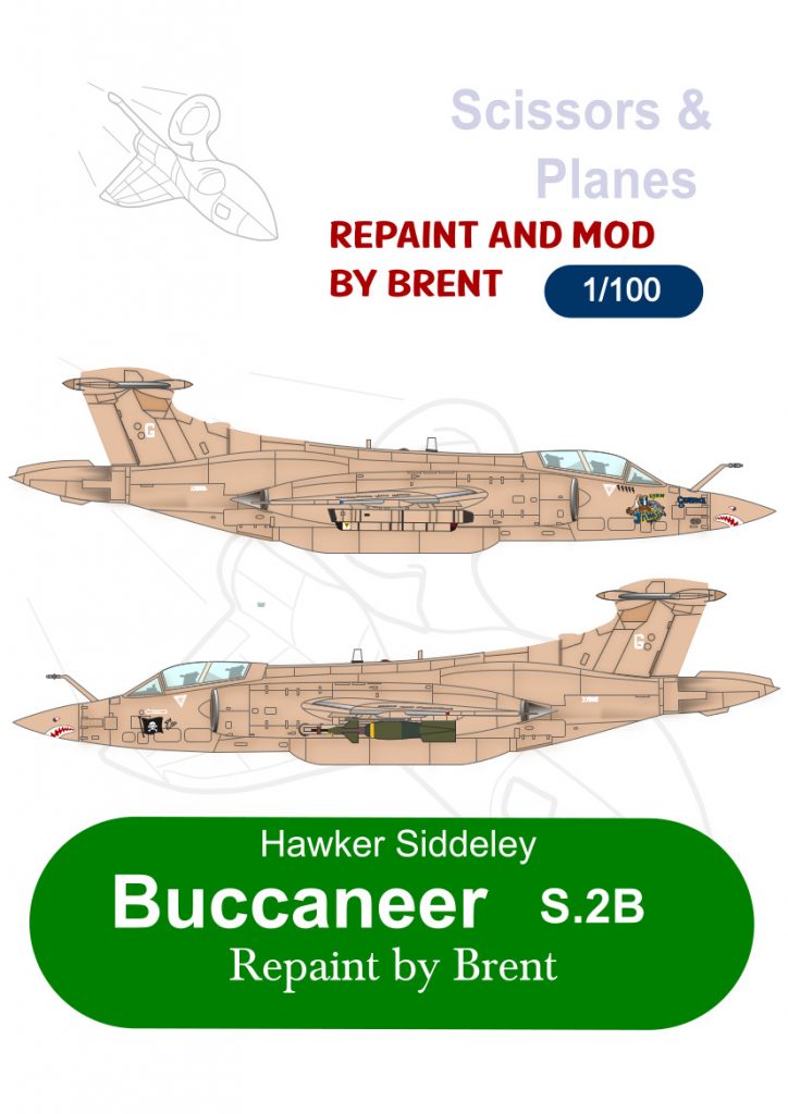 1/100 Hawker Siddeley Buccaneer S.2B RAF “Lynn, Jaws, Glenfiddich” Gulf ...