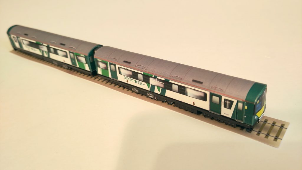 1:148 scale Class 230 D-Train London Northwestern Railway Paper Model ...