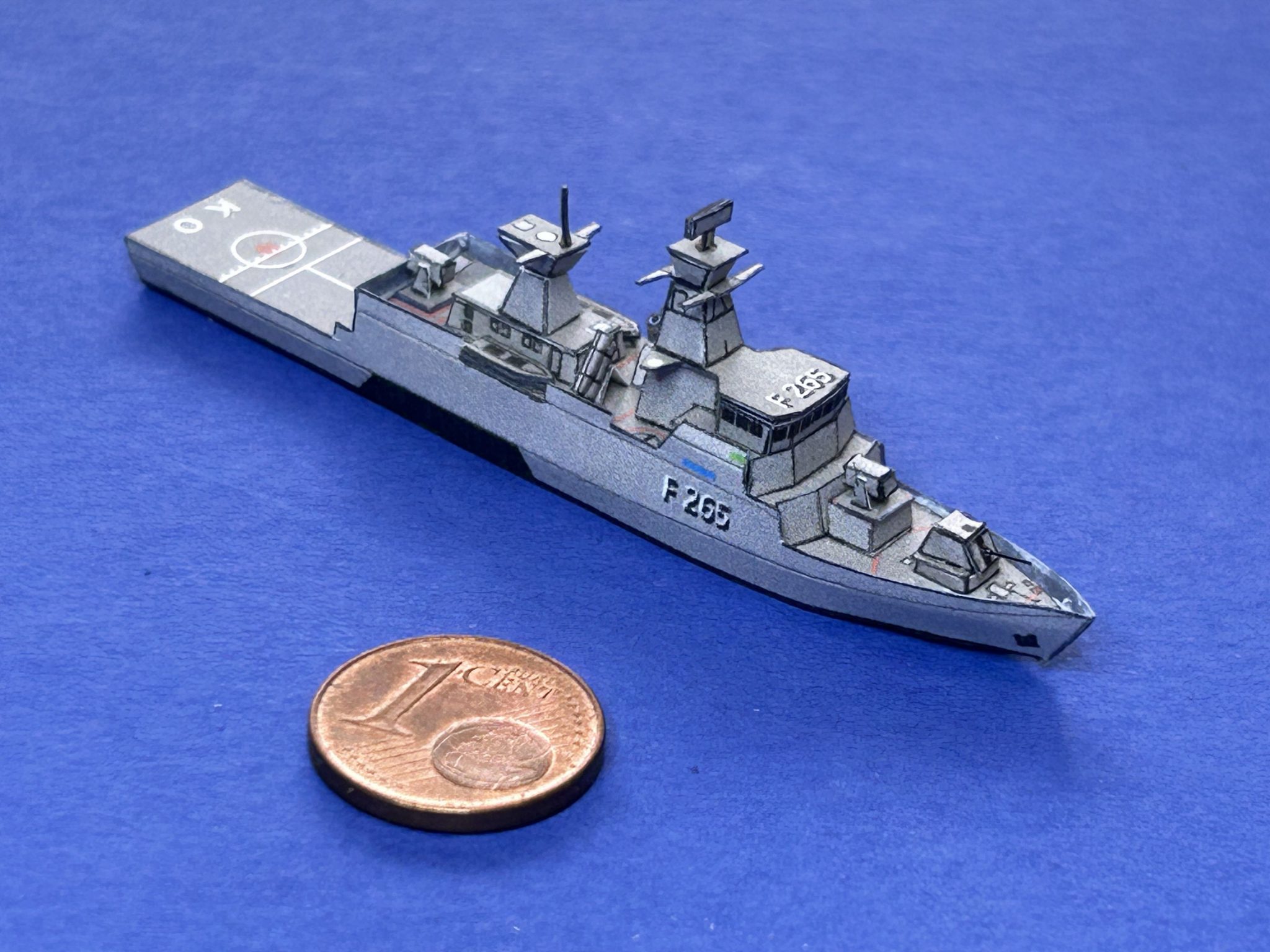 1/1250 German corvette KÖLN with four sister ships – Group 2, Paper ...