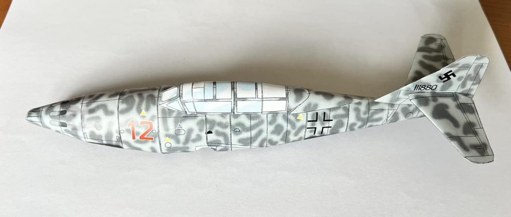1/48 Messerschmitt Me-262 B Paper Model - EcardModels