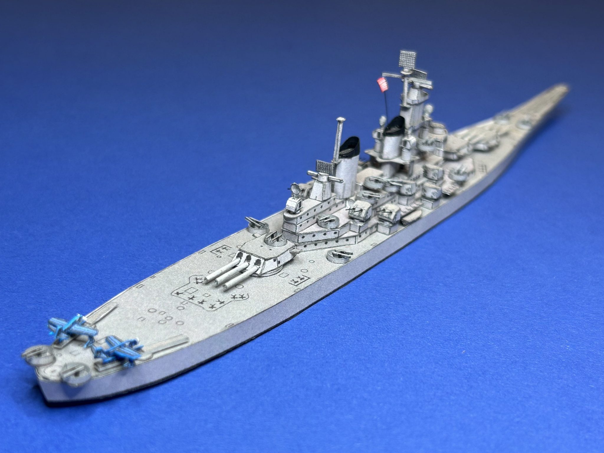 1/1250 Battleship IOWA BB-61, Paper Model - EcardModels