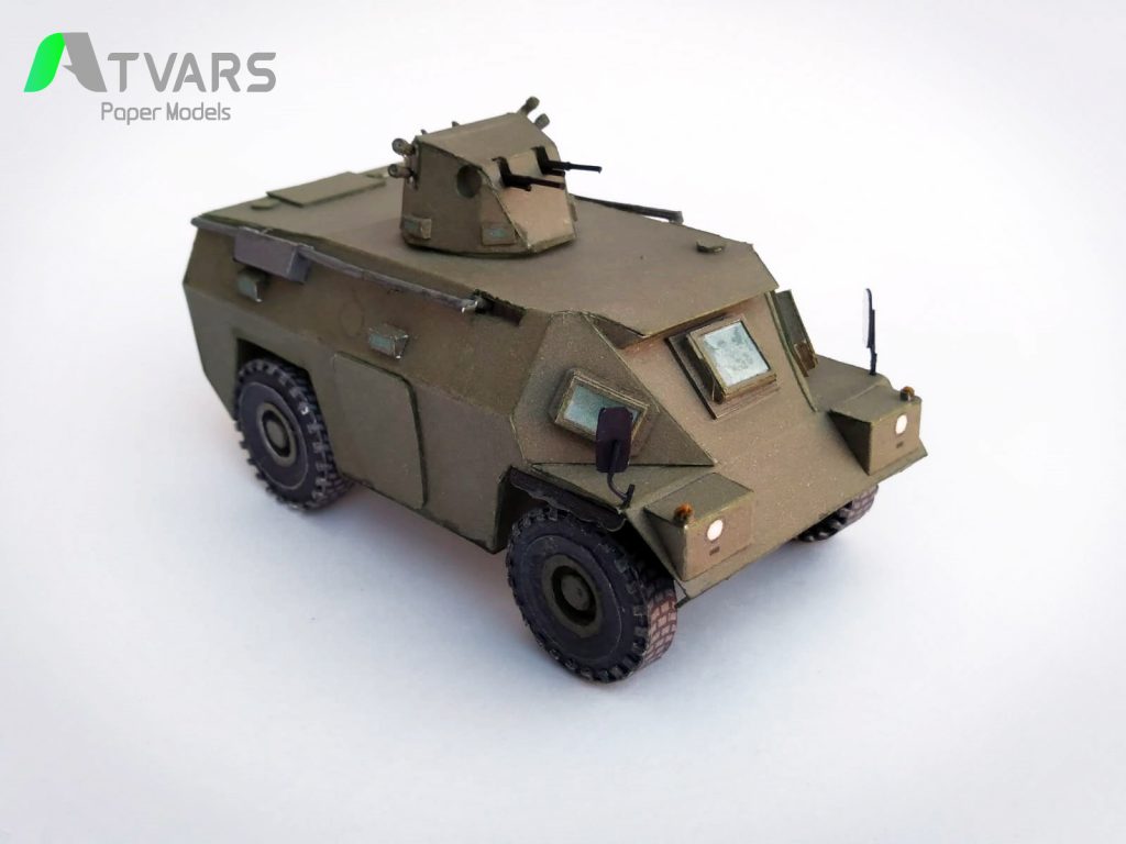 1/50 BDX 4x4 APC Mexican Army Paper Model - EcardModels