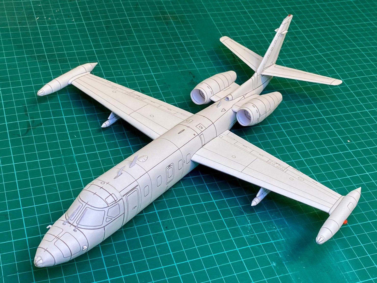 Scale 1/48 WESTWIND IAI-1124 Paper Model - EcardModels