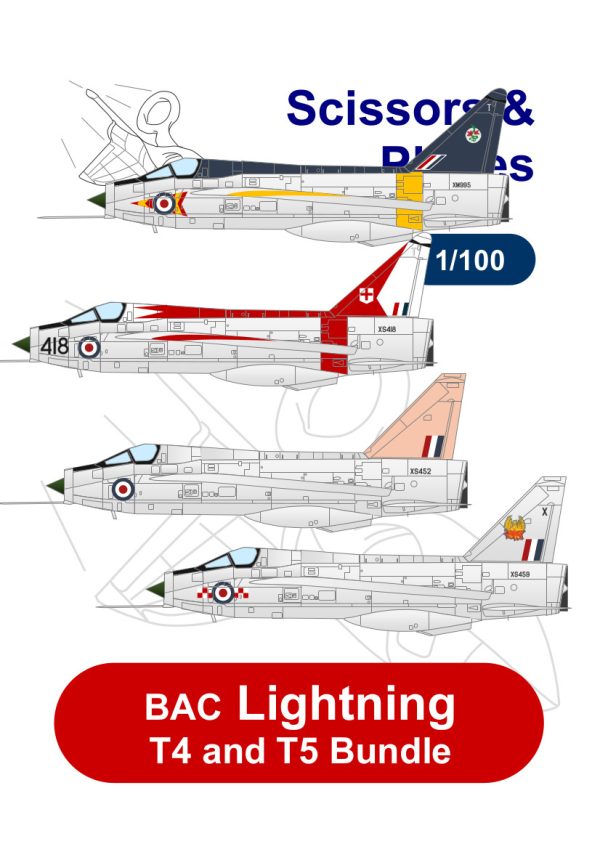 1/100 snp BAC Lightning T.4 and 5 Bundle Paper Model - EcardModels
