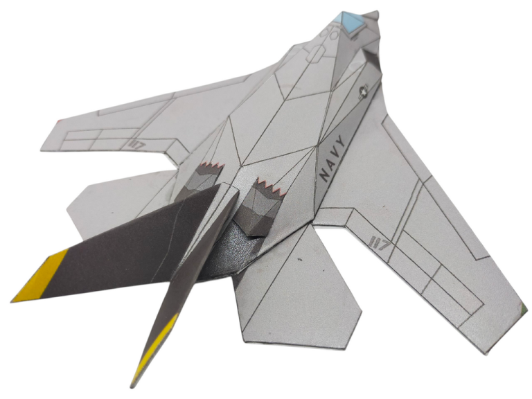 1/72 Lockheed F-117N Seahawk Paper Model - EcardModels