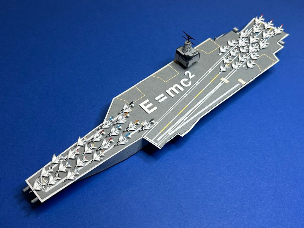 1/1250 Aircraft carrier CVN 65 ENTERPRISE 1961, Paper Model - EcardModels