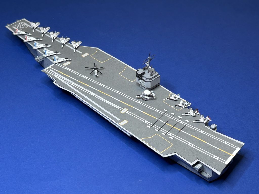 1/1250 Aircraft carrier CVN 65 ENTERPRISE 1982, Paper Model - EcardModels