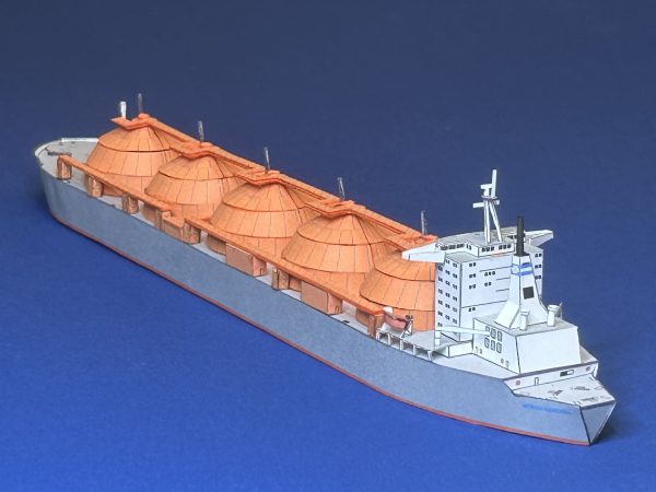 1/1250 LNG Tanker (Liquefied Natural Gas) HOEGH GANDRIA, Paper Model ...