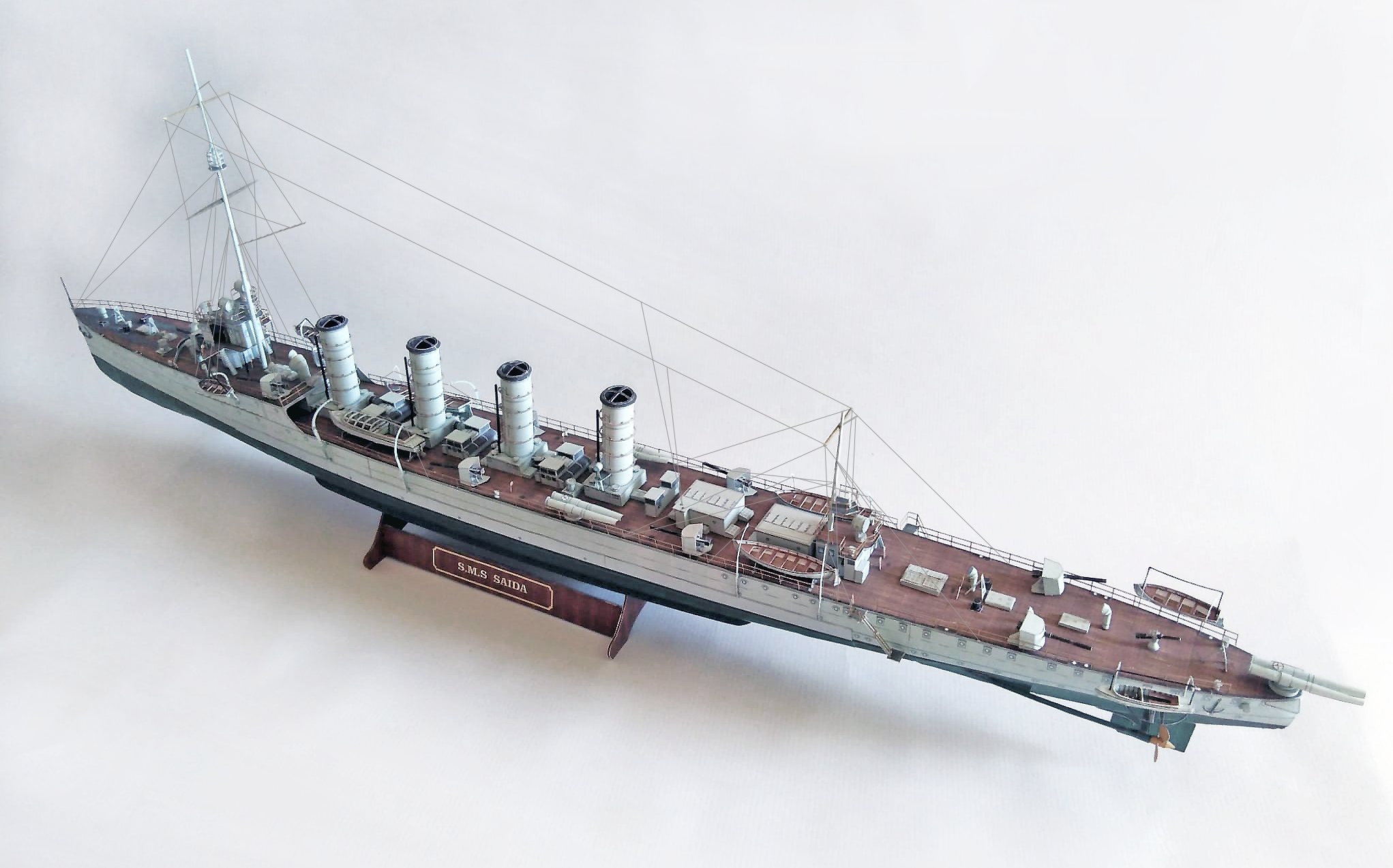 1/200 Austro-Hungarian SMS Saida Paper Model - EcardModels