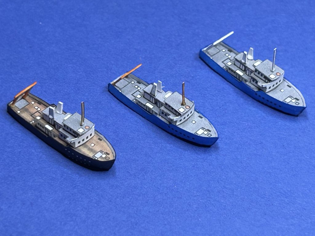 1/1250 Research vessels FRIEDRICH HEINCKE, SKAGERAK and BOTHNIA ...