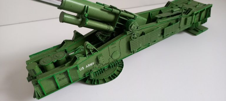 1/48 US 280mm M65 Atomic Cannon Paper Model - EcardModels